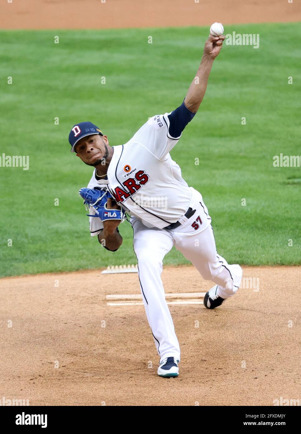 27th May, 2021. Doosan Bears' Ariel Miranda Ariel Miranda of Doosan ...