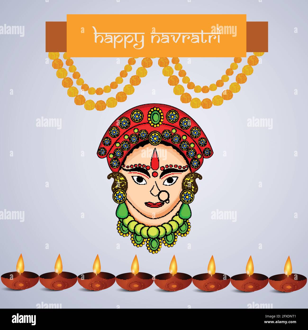 hindu festival Navratri Stock Vector Image & Art - Alamy