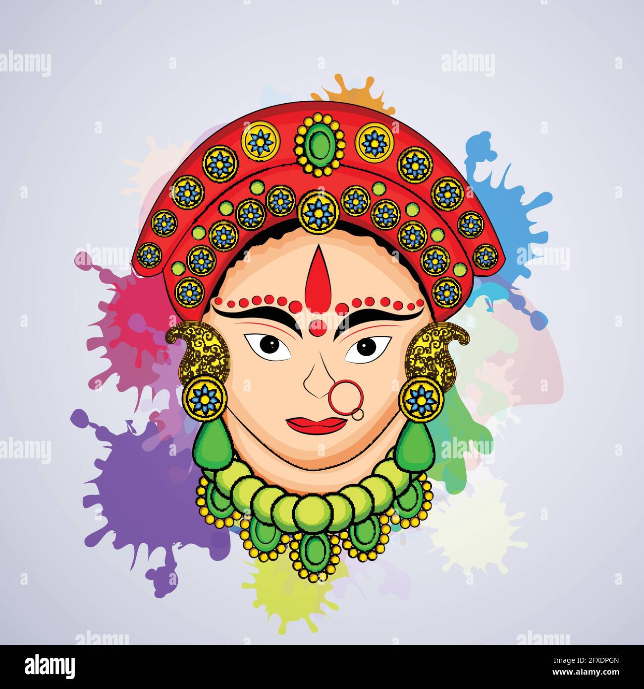 Navratri Festival Drawing