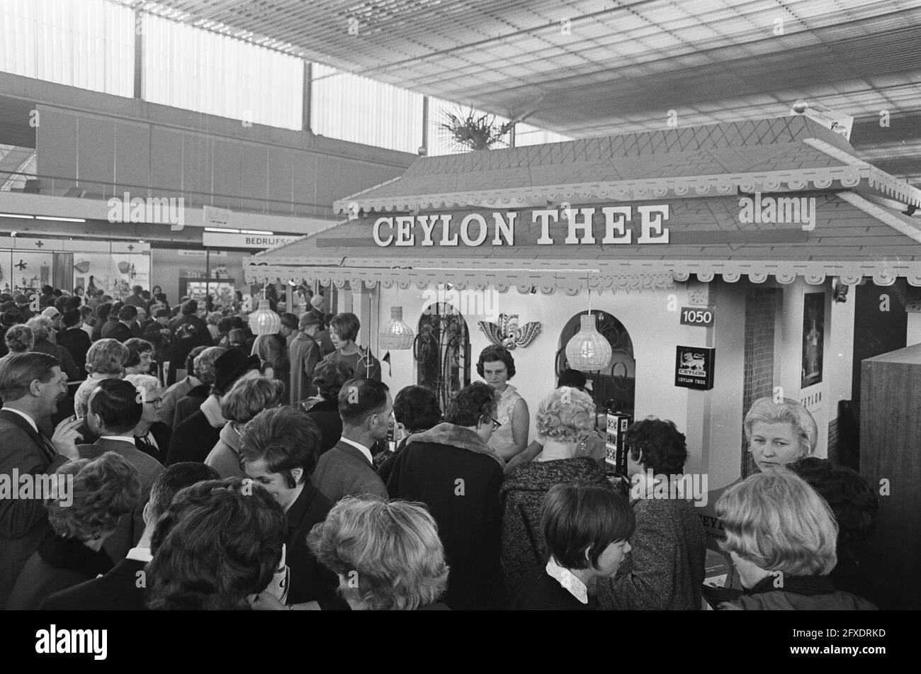 Ceylon tea stand at Household Fair in RAI (Assignment), April 4, 1967 ...