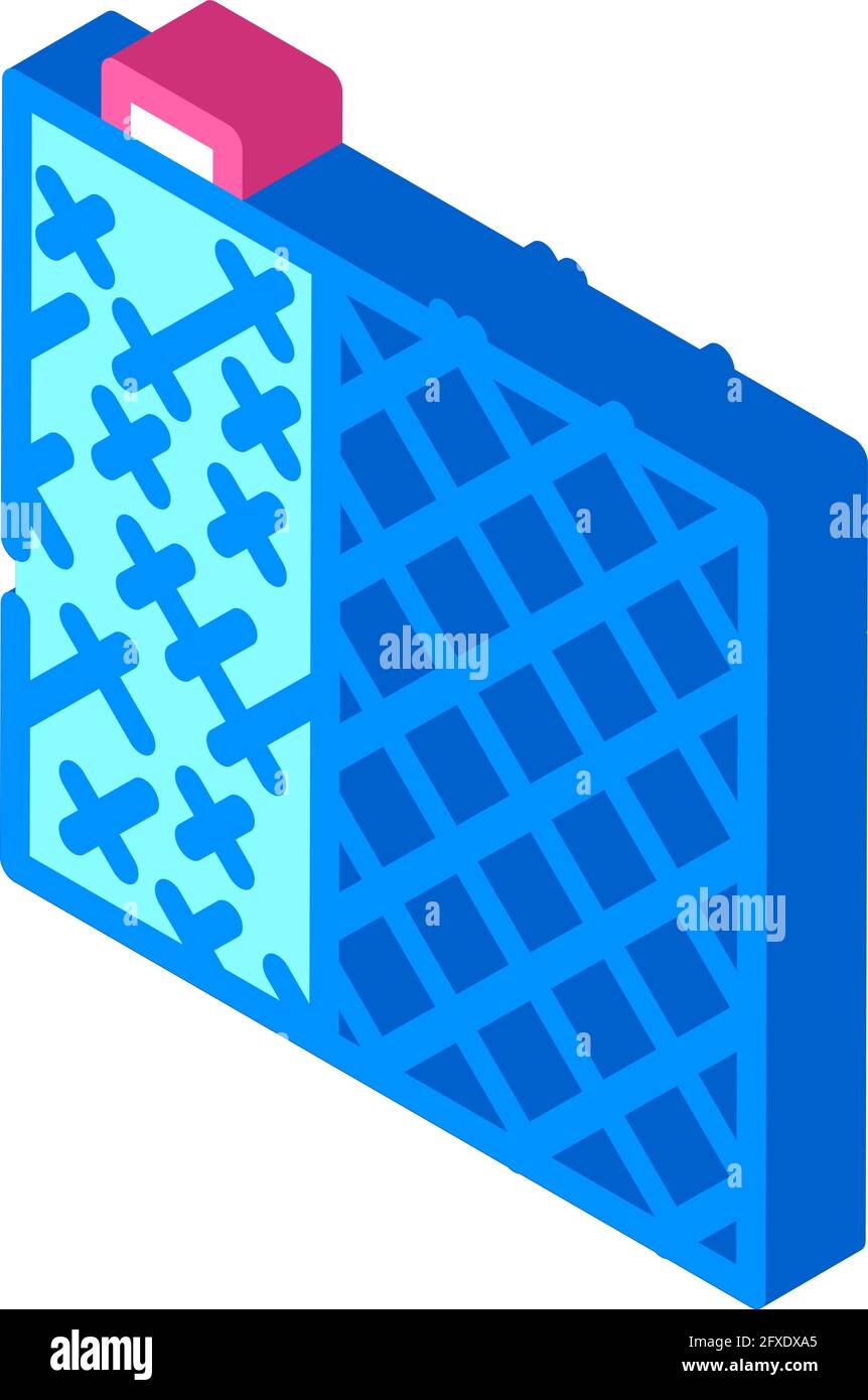 grid building material isometric icon vector illustration Stock Vector ...