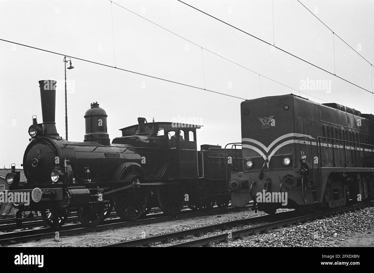Steam locomotive Nestor from 1882 interred in Railway Museum in Utrecht ...