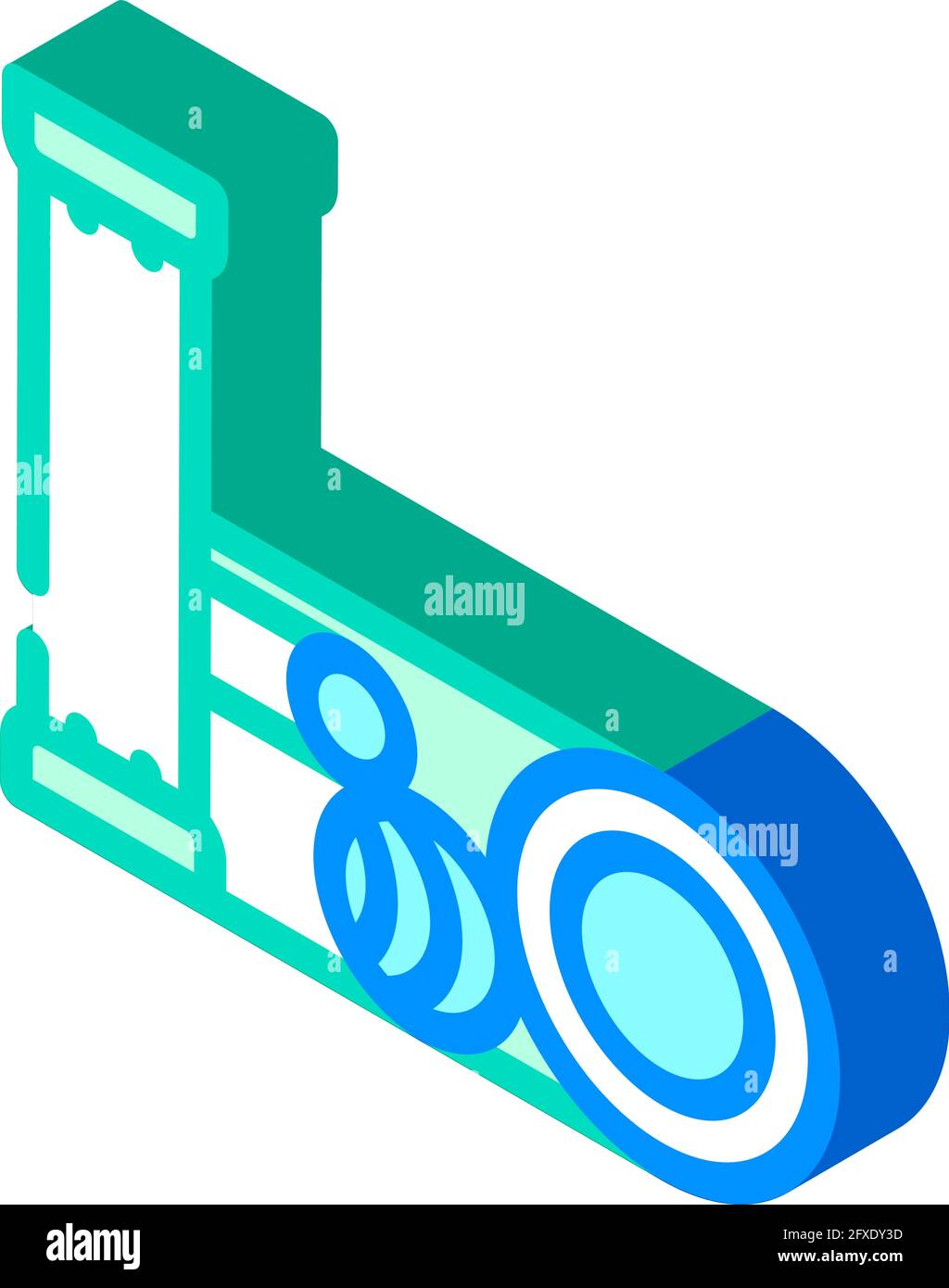 pipes building material isometric icon vector illustration Stock Vector ...