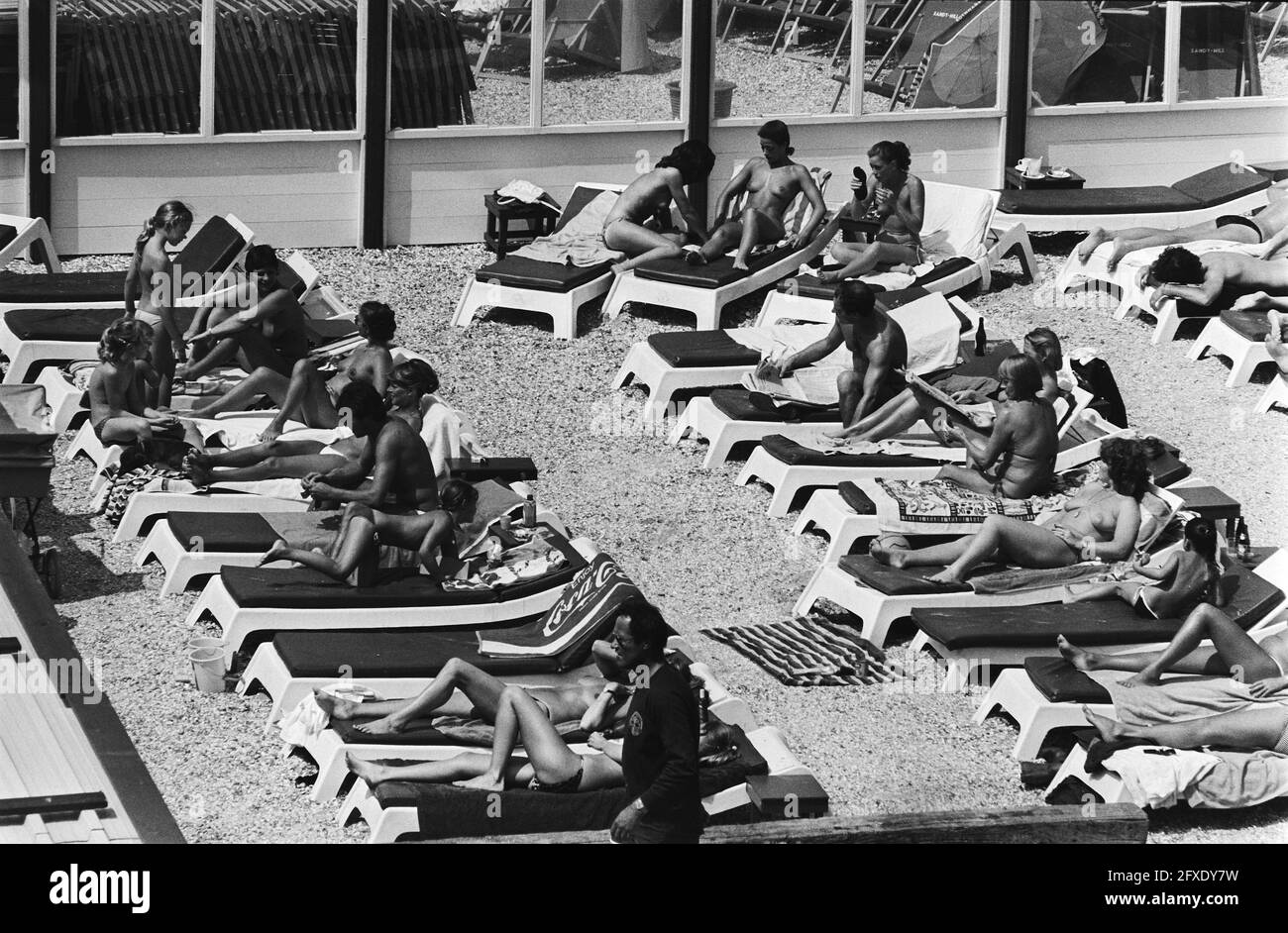 beaches, bathers, summer, sunbathing, July 22, 1980, bathers, beaches ...
