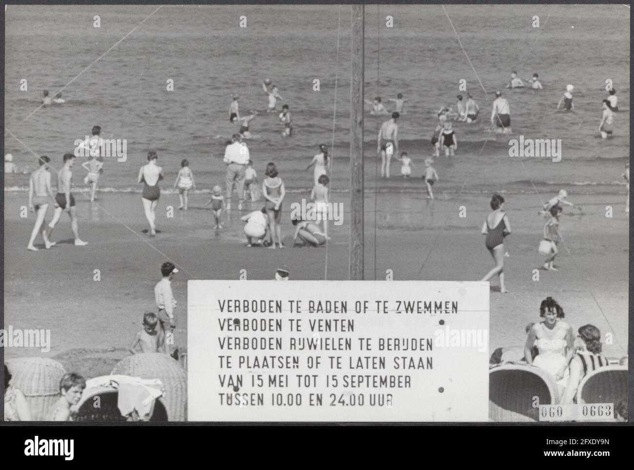 beaches, bathing places, road signs, August 27, 1964, bathing places ...