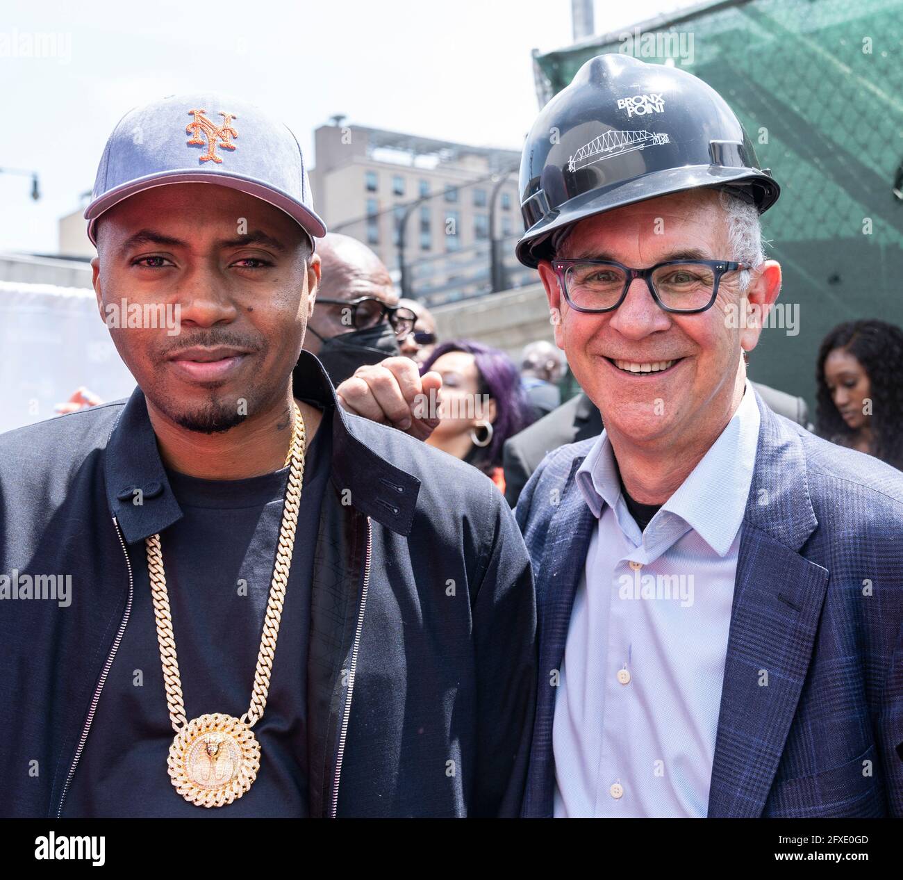 New York, NY - May 20, 2021: Rapper NAS and CEO Ron Moelis attend The ...