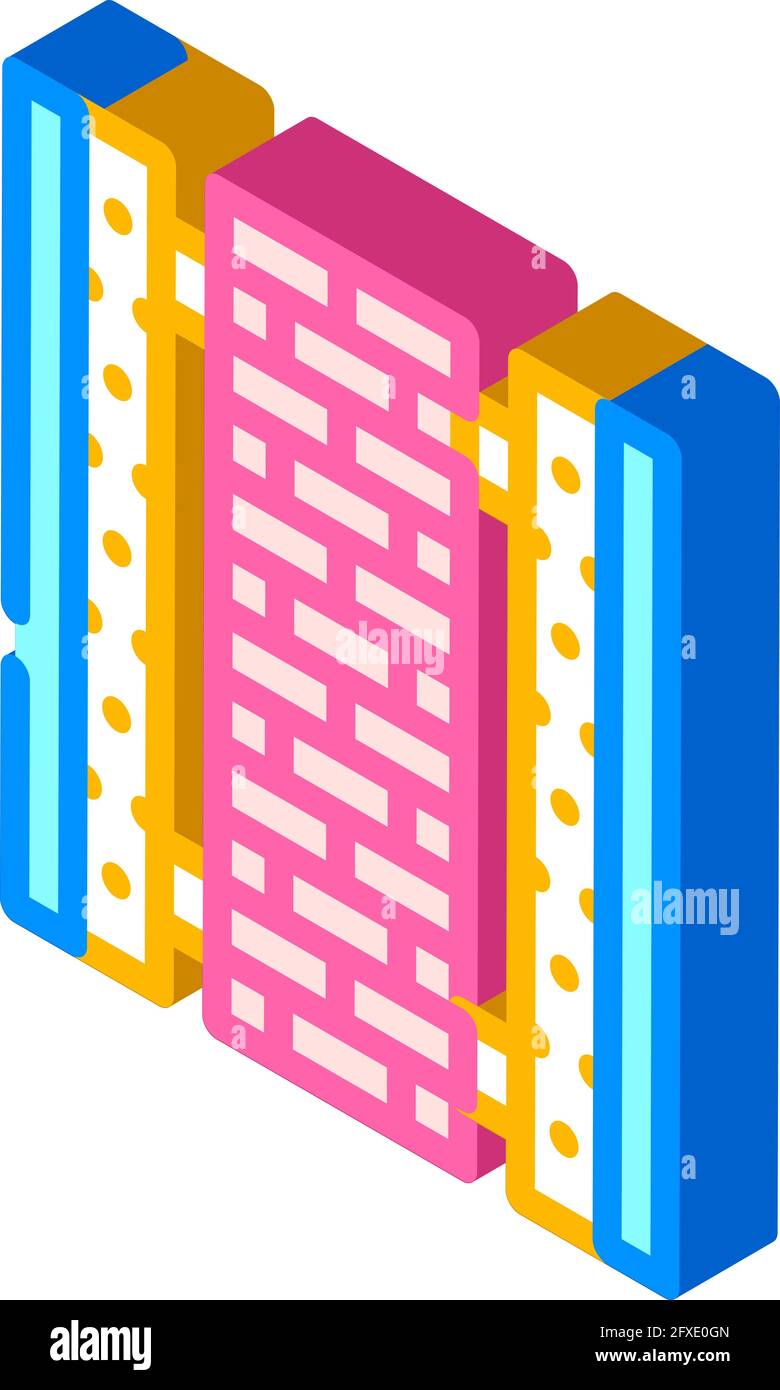 ready construction building material isometric icon vector illustration ...