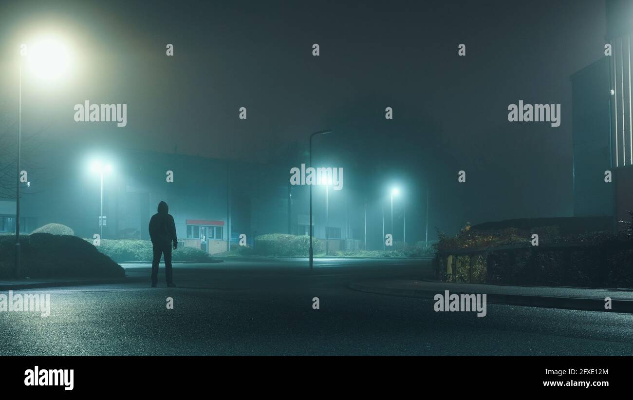 Scary man street lights hi-res stock photography and images - Alamy