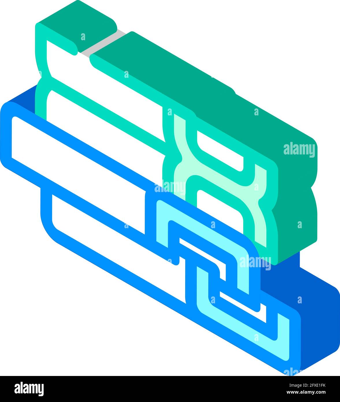 support structures, beams and channels building material isometric icon ...