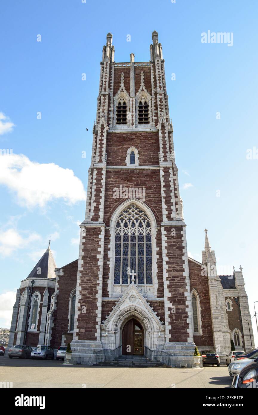 Low angle shot of Shandon Bells & Tower St Anne's Church in Ireland ...
