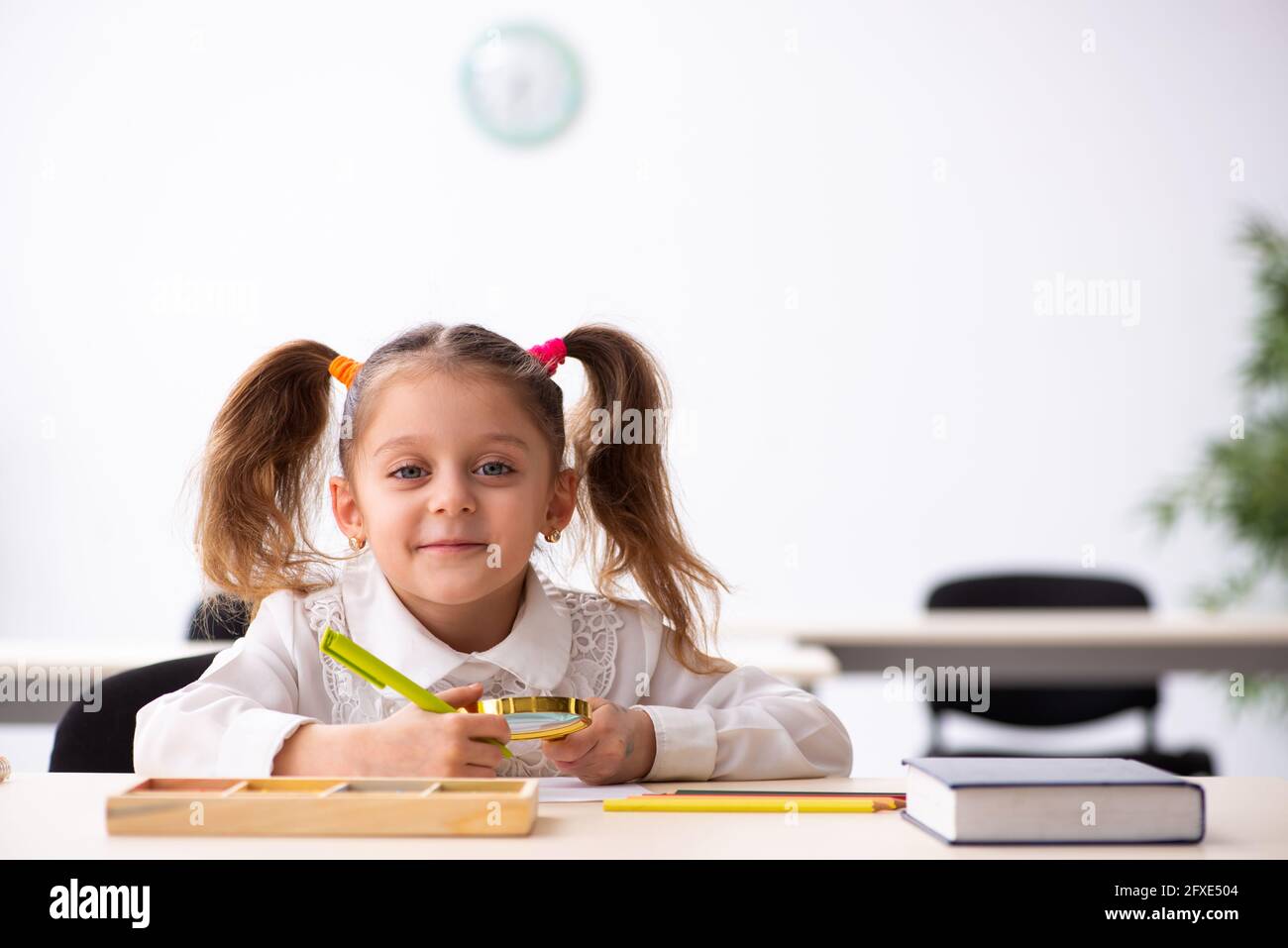 Small girl in the early development concept Stock Photo - Alamy