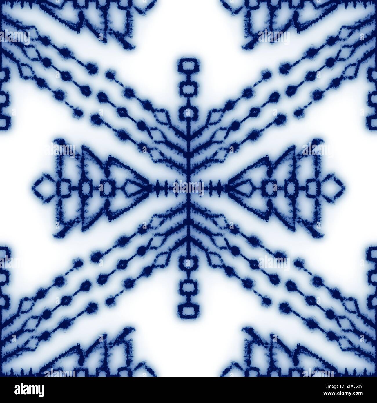 Seamless classic blue and white ceramic design Stock Photo - Alamy