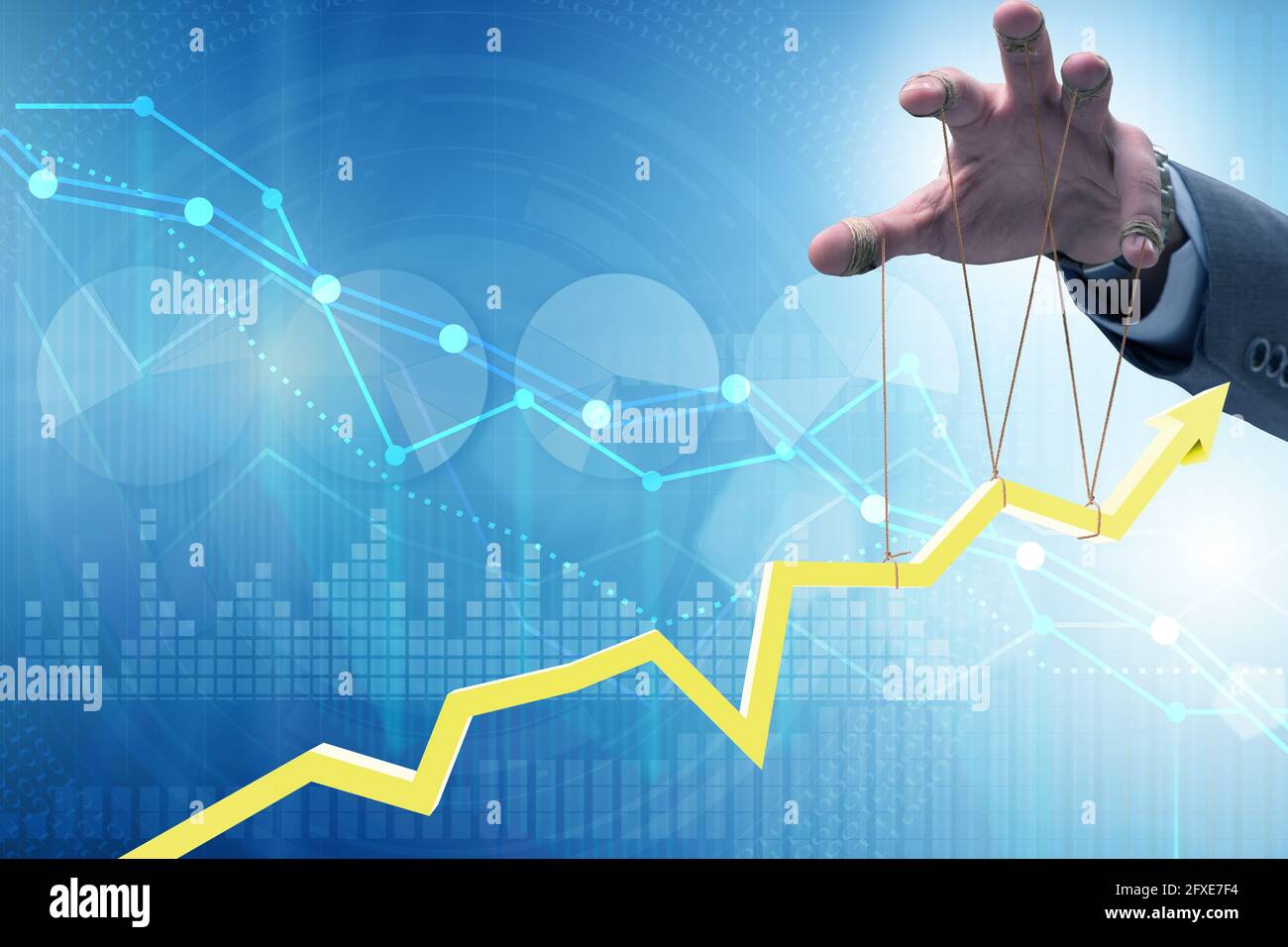 Concept of supporting economic growth in the economy Stock Photo - Alamy