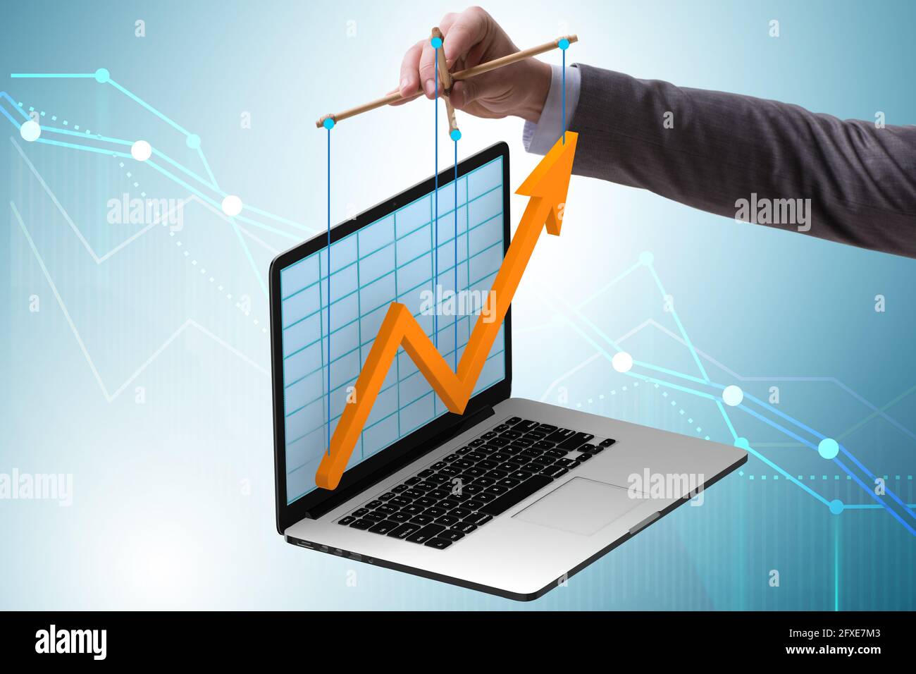 Concept of supporting economic growth in the economy Stock Photo - Alamy
