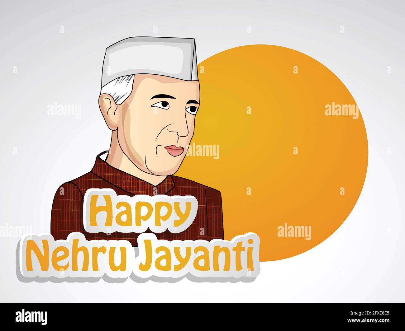 Jawaharlal Nehru Jayanti Stock Vector Image & Art - Alamy