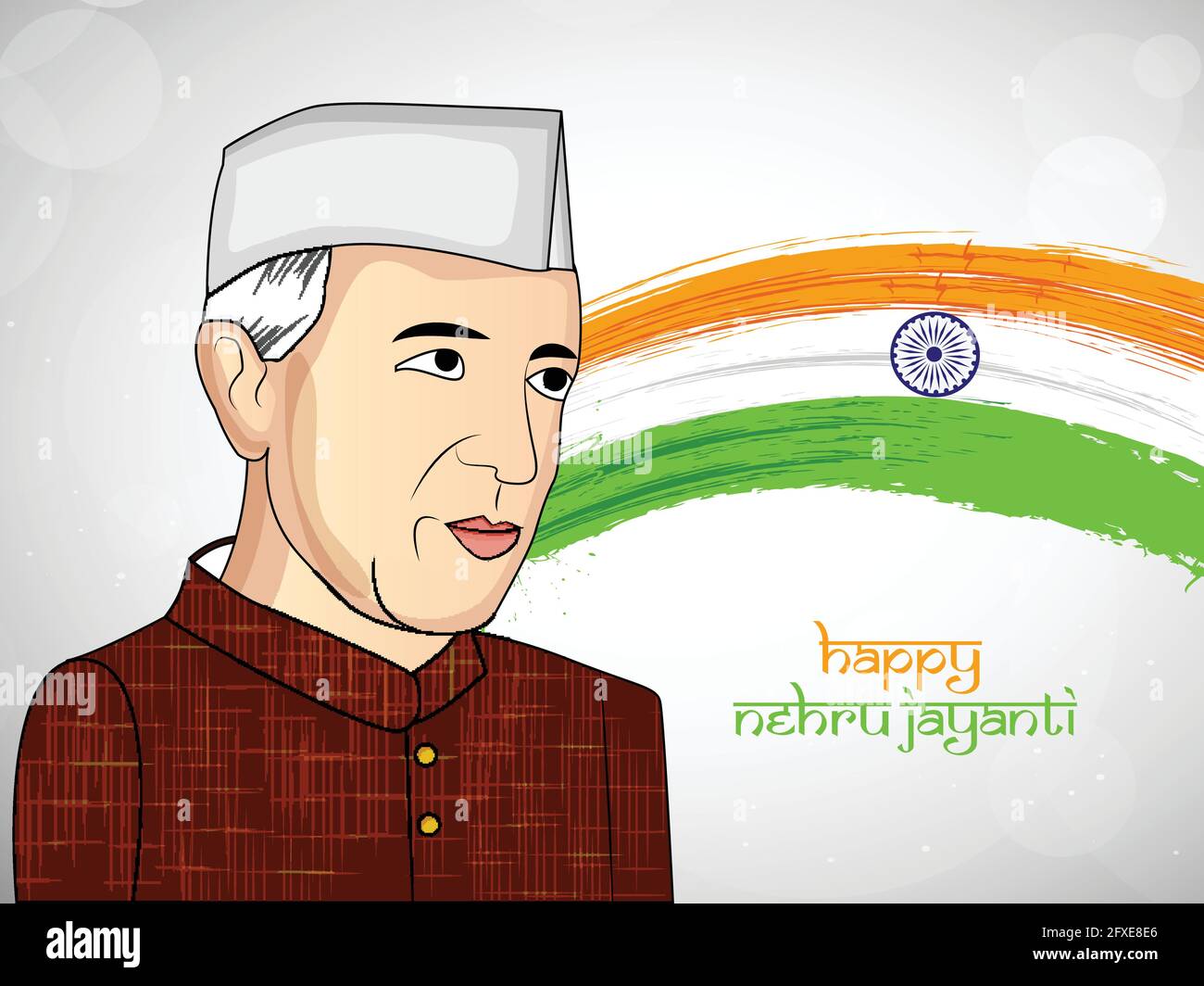 Jawaharlal Nehru Jayanti Stock Vector Image & Art - Alamy