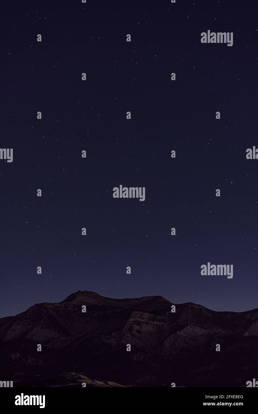 Beautiful starry sky at night Stock Photo - Alamy