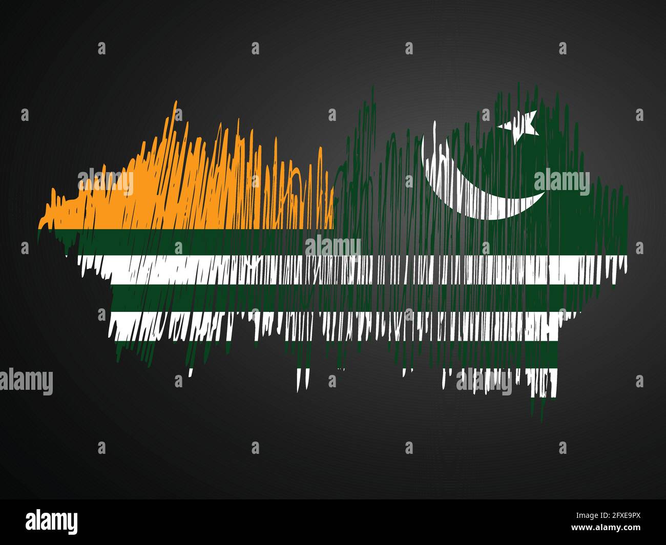 Flag of the azad kashmir Stock Vector Images - Alamy