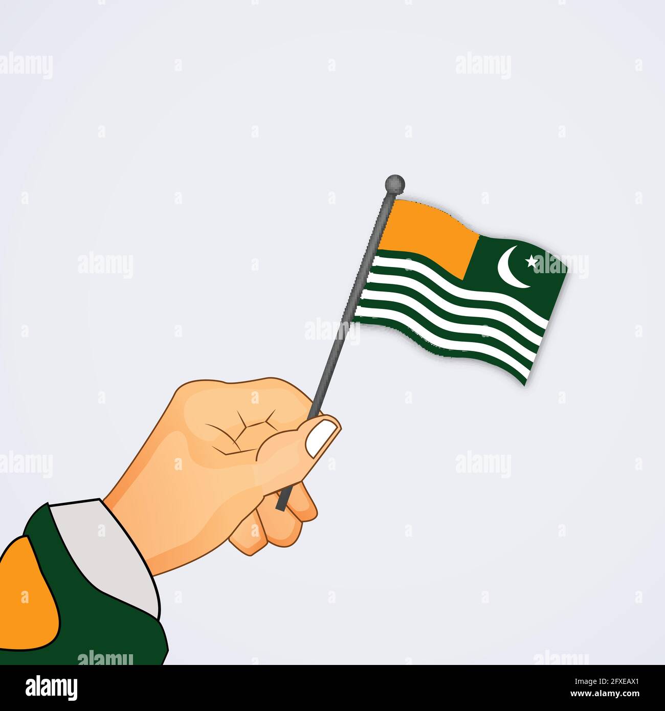 Azad kashmir flag Stock Vector Images - Alamy