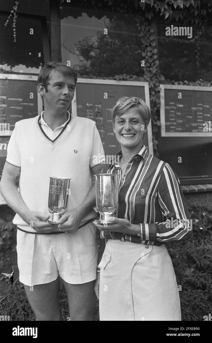 Tennis Championships, Scheveningen: l. Nick Fleury (champion) and ...