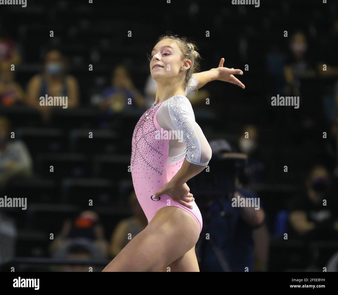 May 22, 2021: Grace McCallum performs on the floor during the 2021 GK U ...