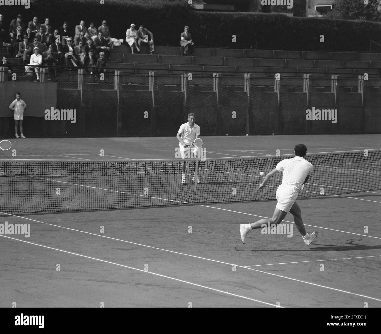 Tennis. Davis-Cup Netherlands against Italy / attracted, May 19, 1957 ...