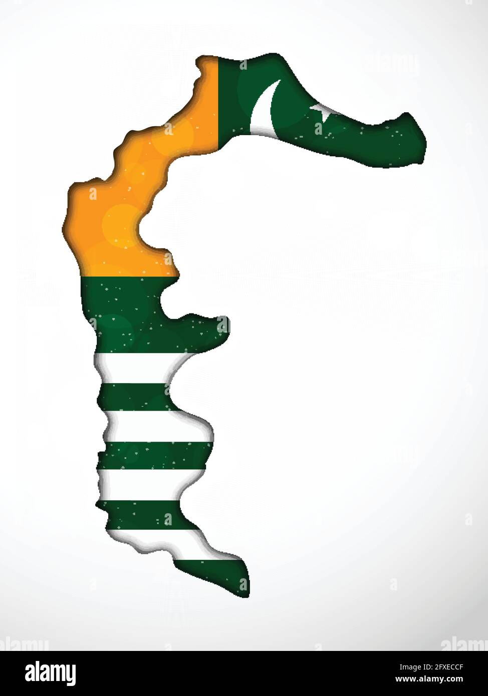 Azad kashmir flag Stock Vector Images - Alamy