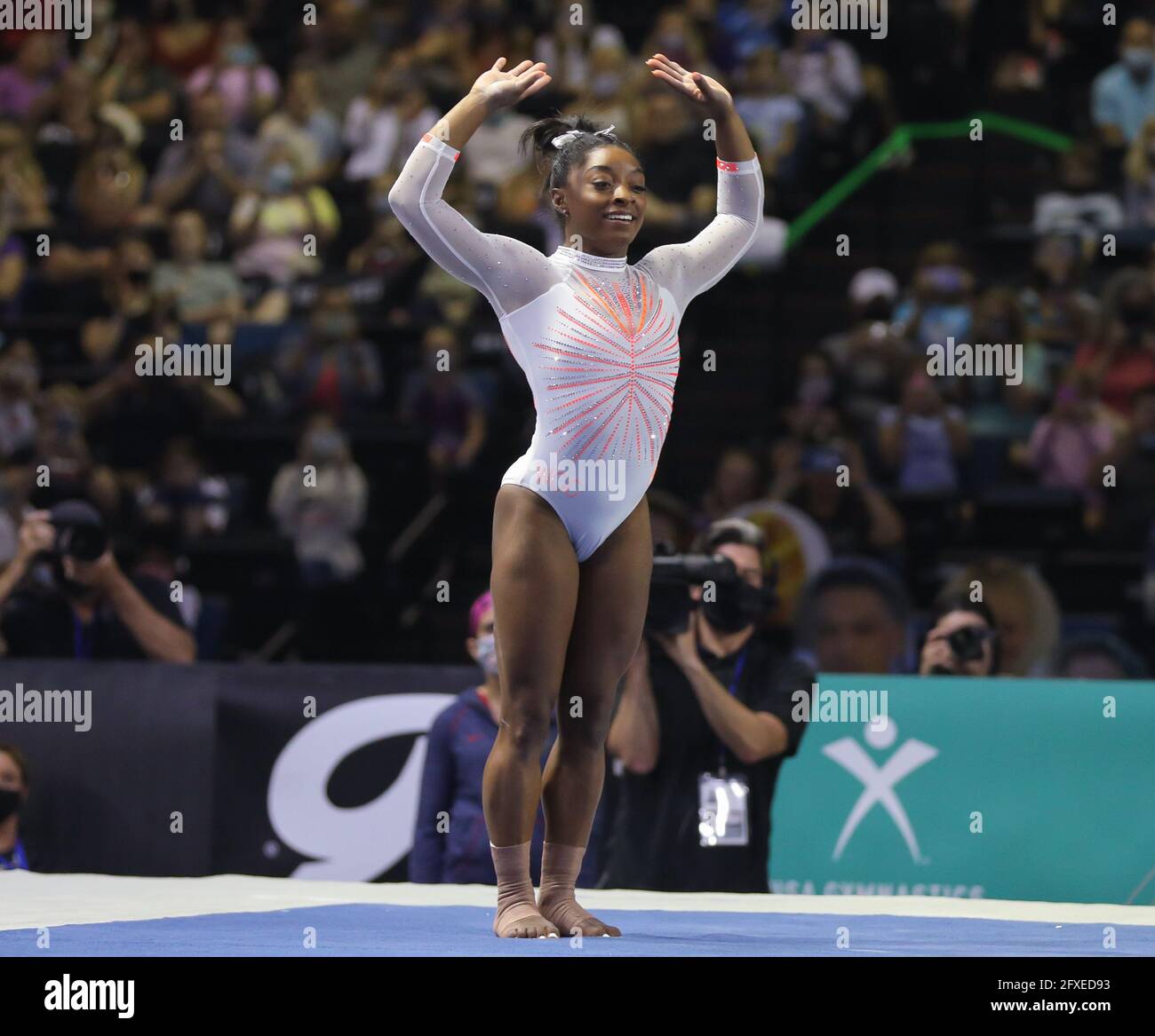 May 22, 2021: during the 2021 GK U.S. Classic at the Indiana Convention ...