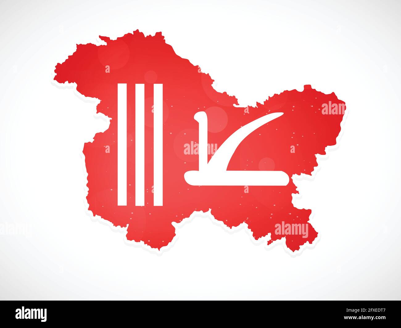 Autonomous kashmir flag Stock Vector Images - Alamy