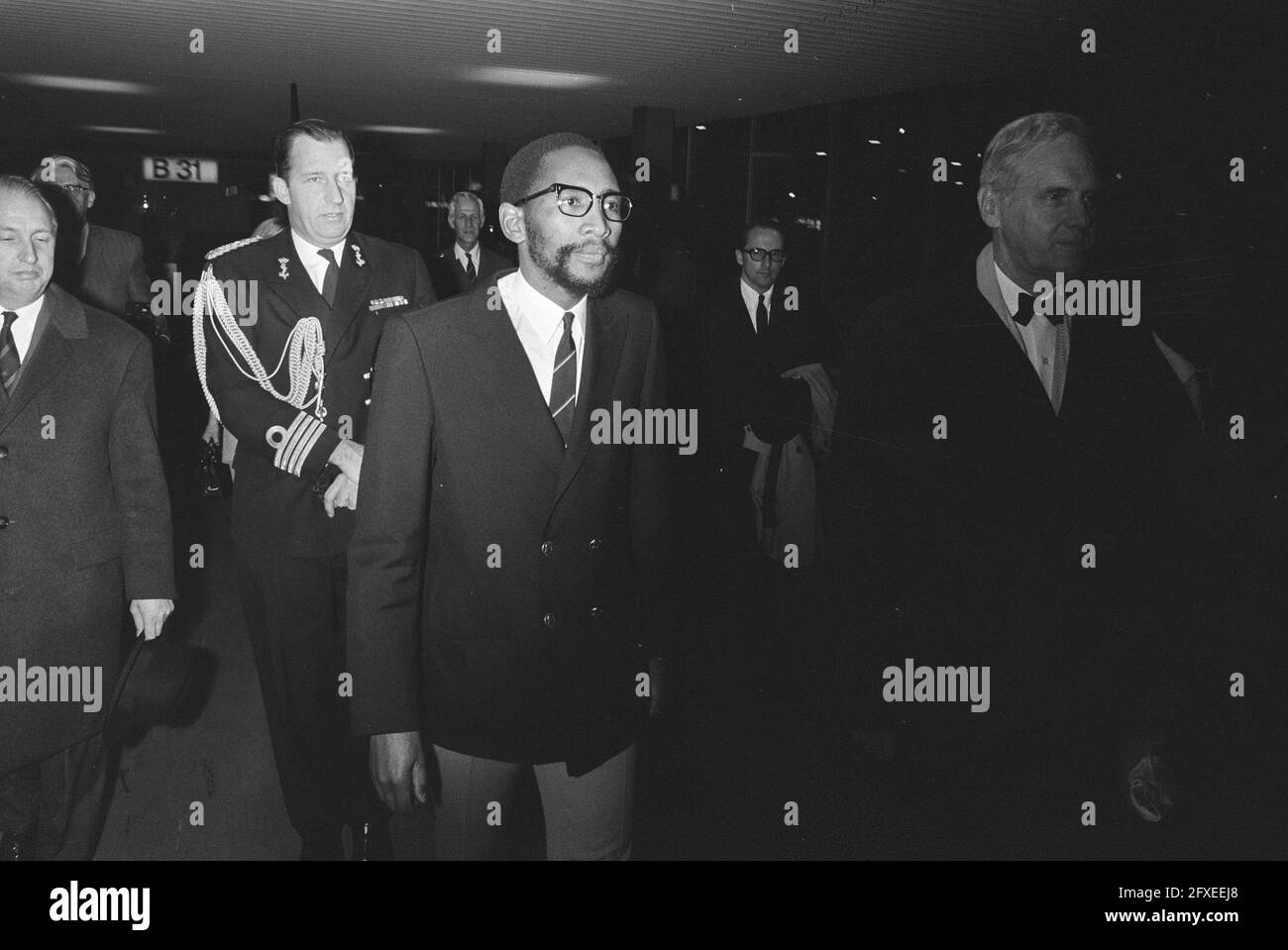 King Moshoeshoe of Lesotho departs from Schiphol Airport, December 3 ...