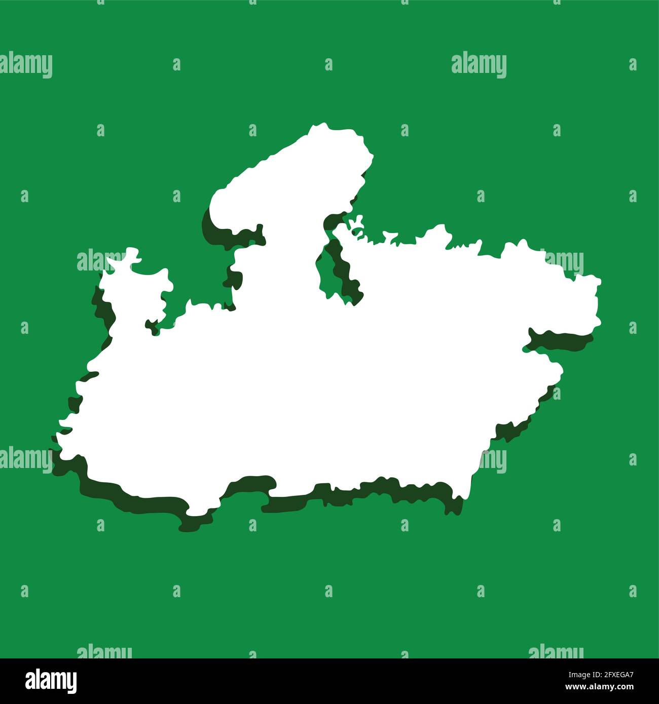 Map of madhya pradesh hi-res stock photography and images - Alamy