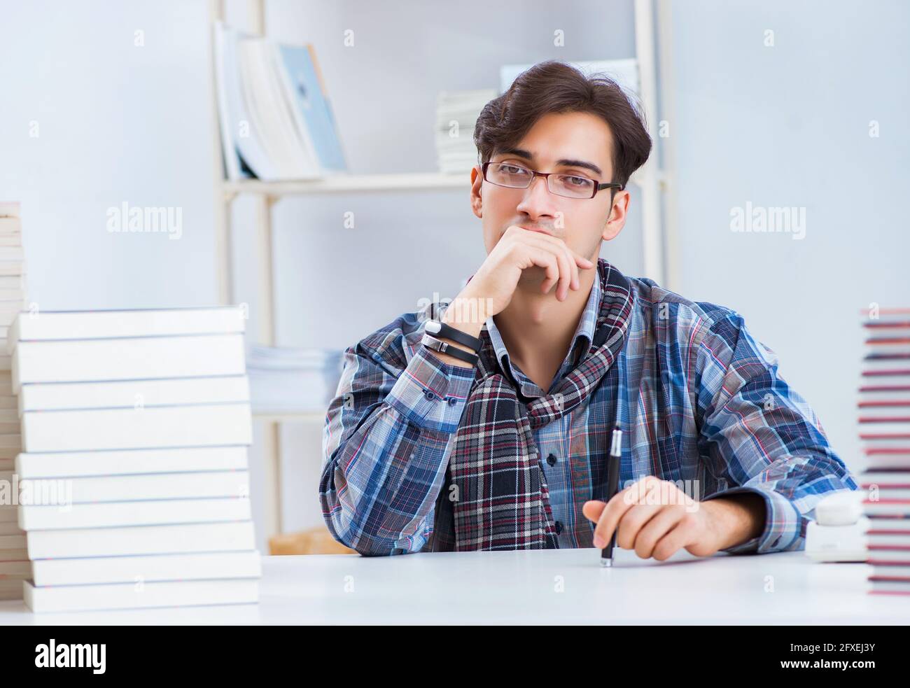 The writer presenting his books to public Stock Photo - Alamy