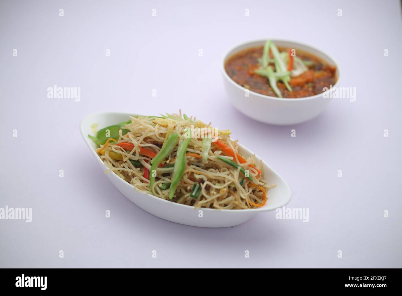 Chicken Hakka Noodles and chicken chilli combo,indochinese recipe ...