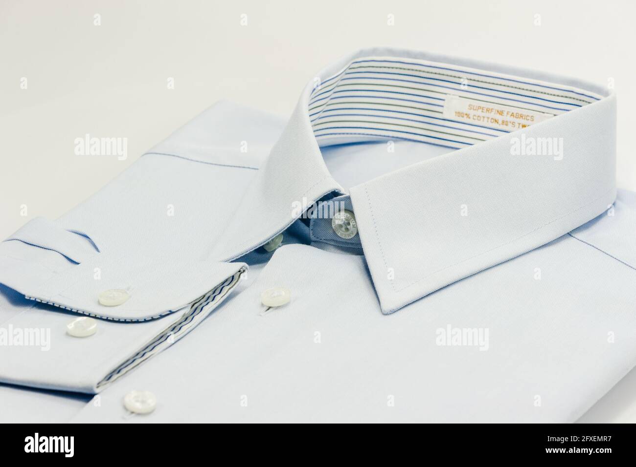 Light blue collar hi-res stock photography and images - Alamy