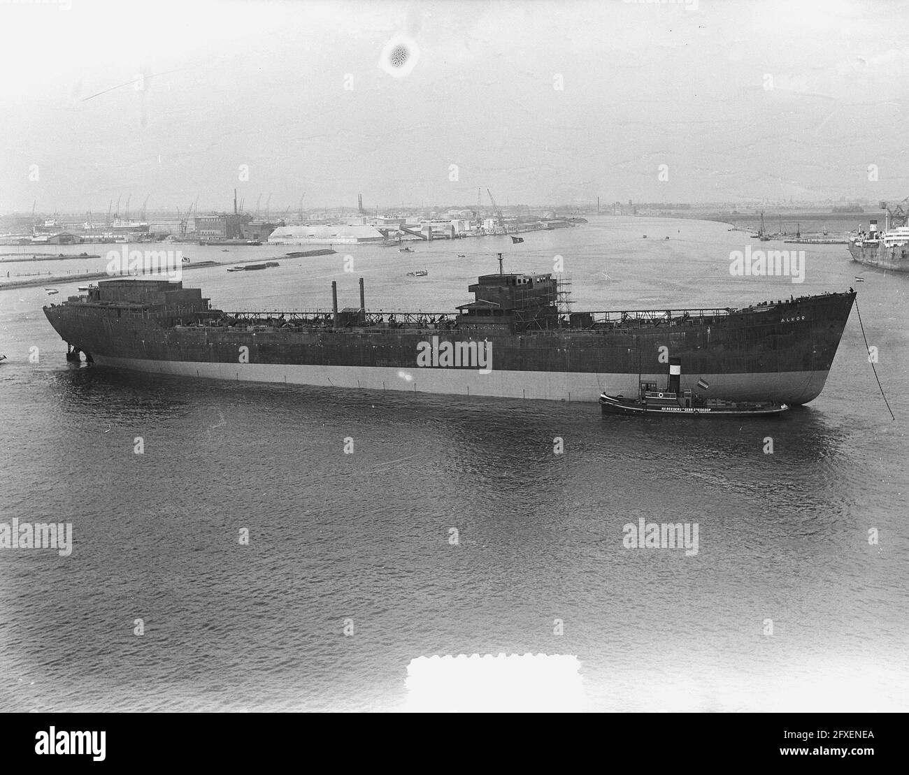 Launching of the tanker Alkor at NDSM in Amsterdam for Panama, 20 June ...