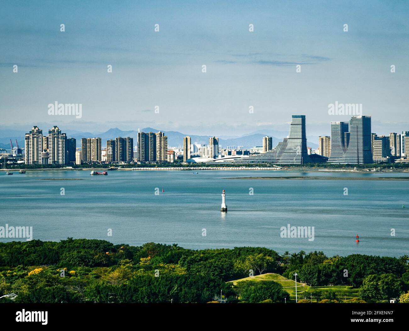 Urban skyline of Xiamen Haicang Stock Photo - Alamy