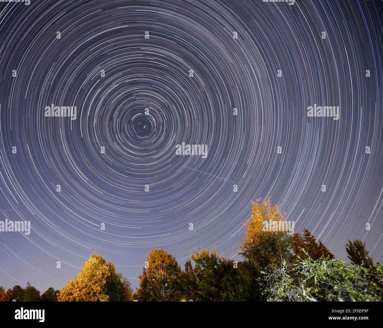 Full Night Star Trails Stock Photo - Alamy