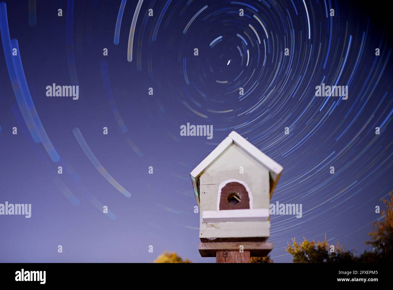 Birdhouse star trails hi-res stock photography and images - Alamy