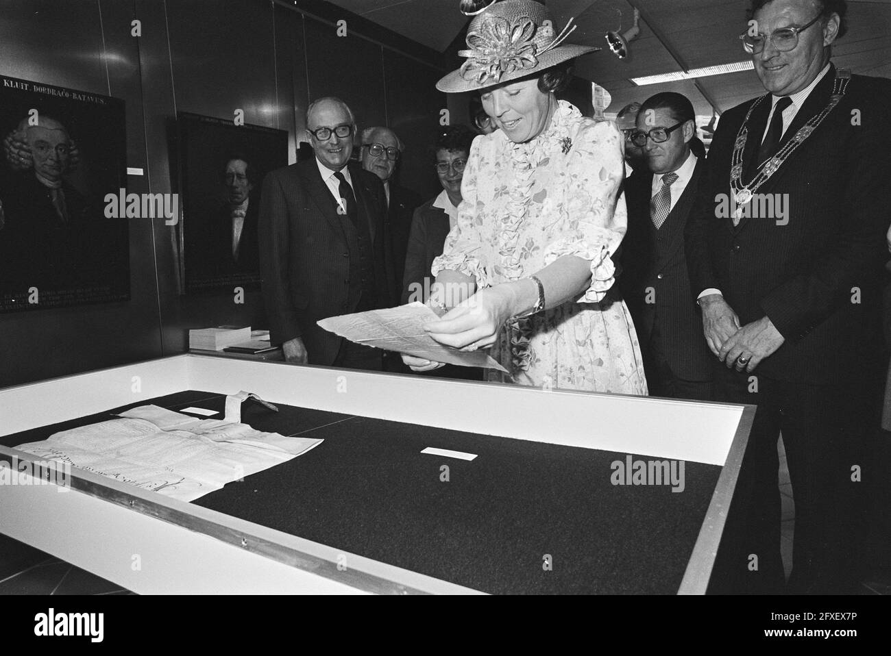 Queen Beatrix with a letter from William of Orange, May 23, 1984 ...