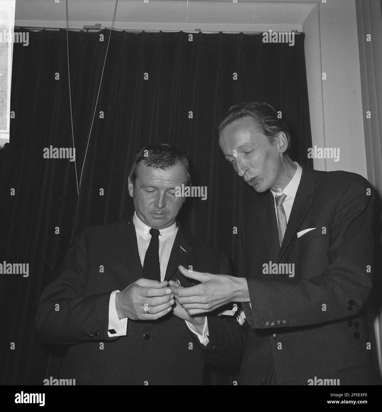 Toon Hermans and journalist, museum director and television presenter ...