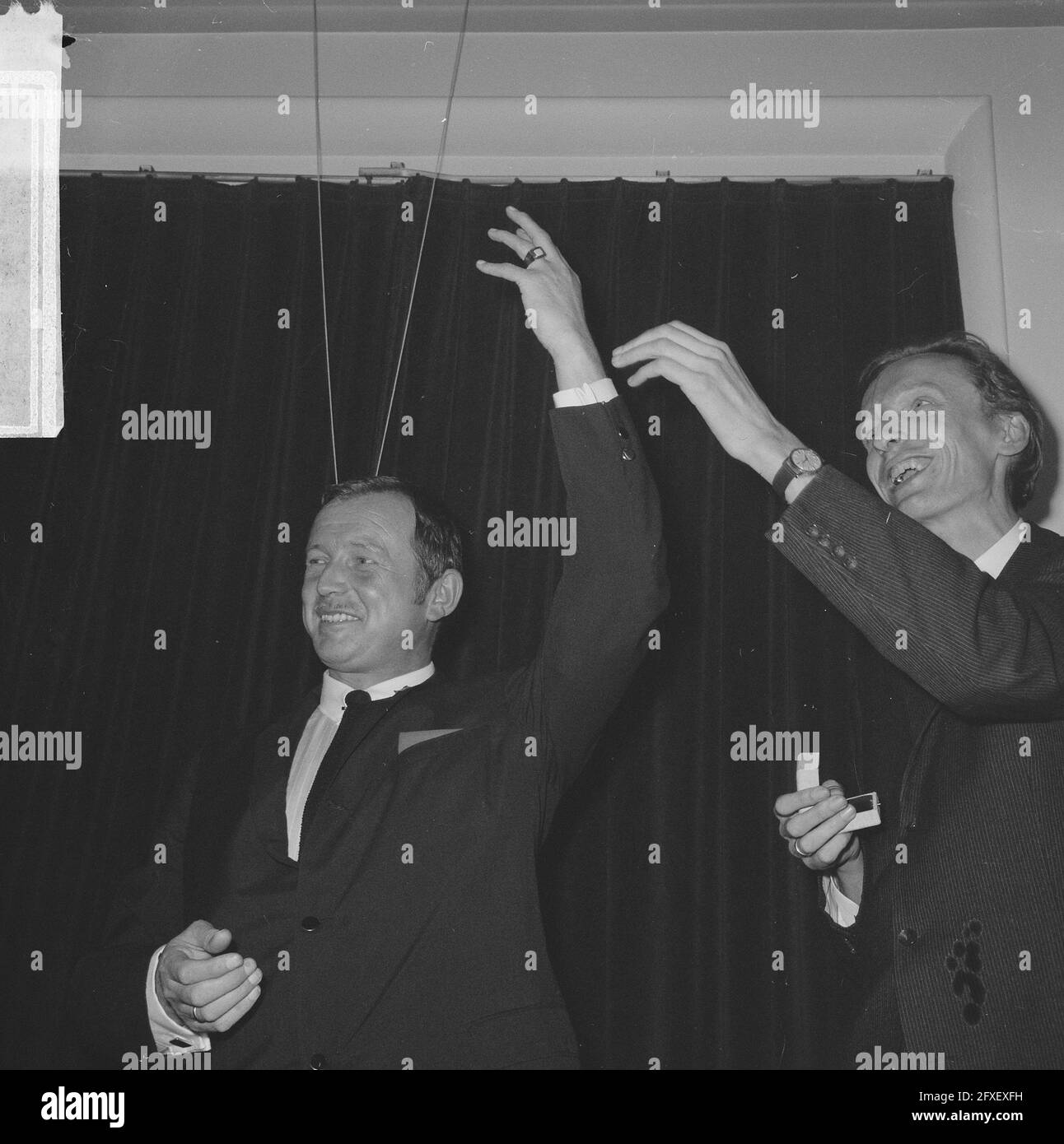 Toon Hermans and journalist, museum director and television presenter ...