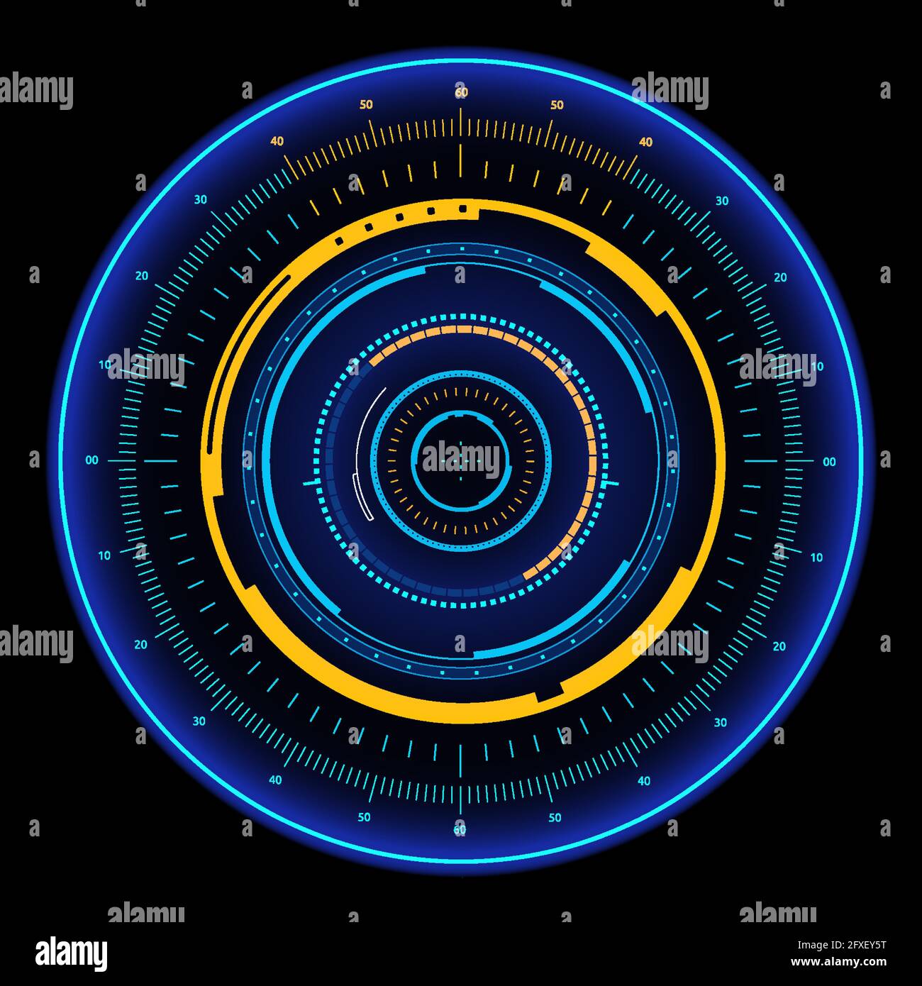 Sci fi futuristic user interface HUD. Dashboard concept. Vector ...