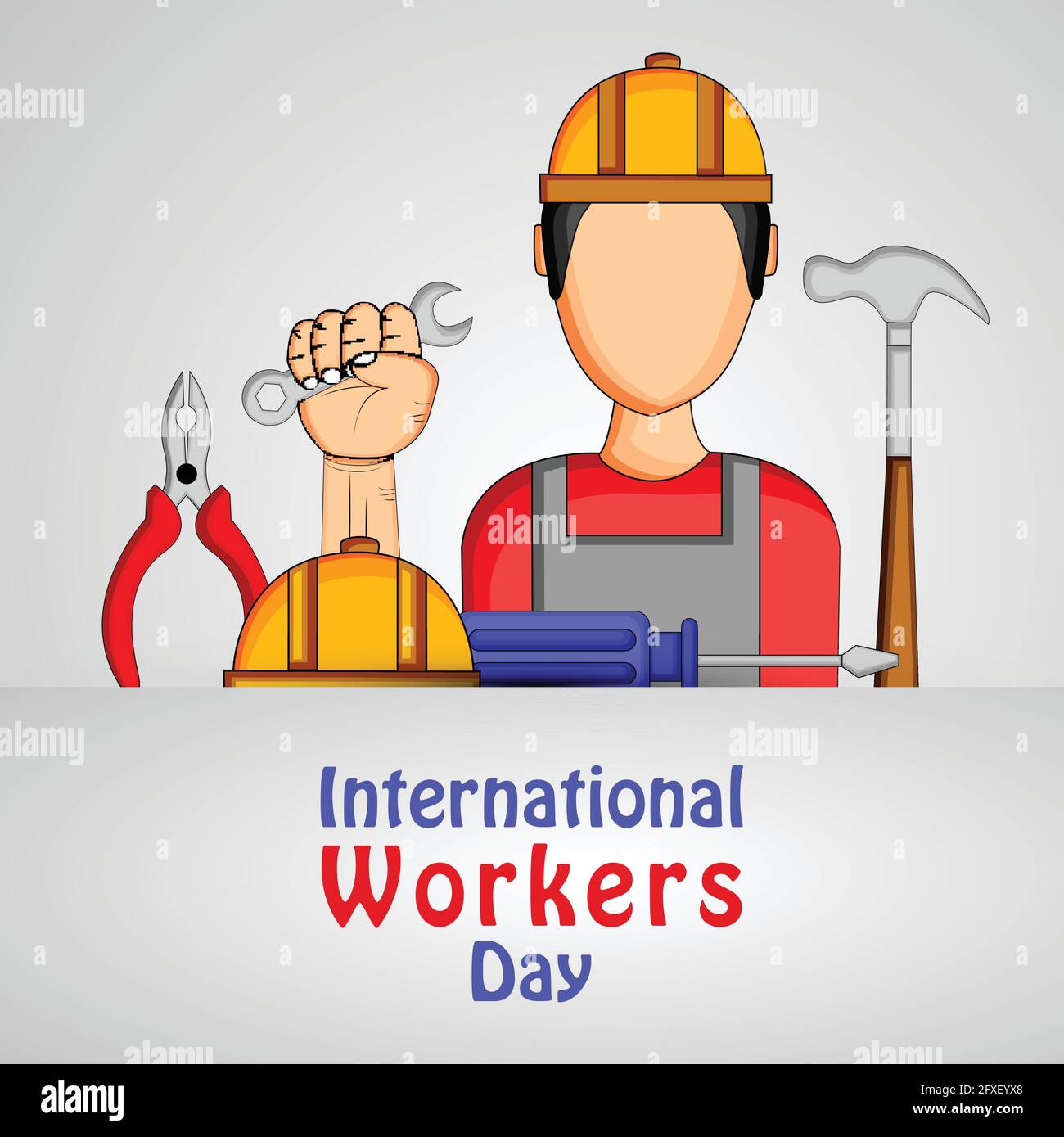 Worker's Day background Stock Vector Image & Art - Alamy