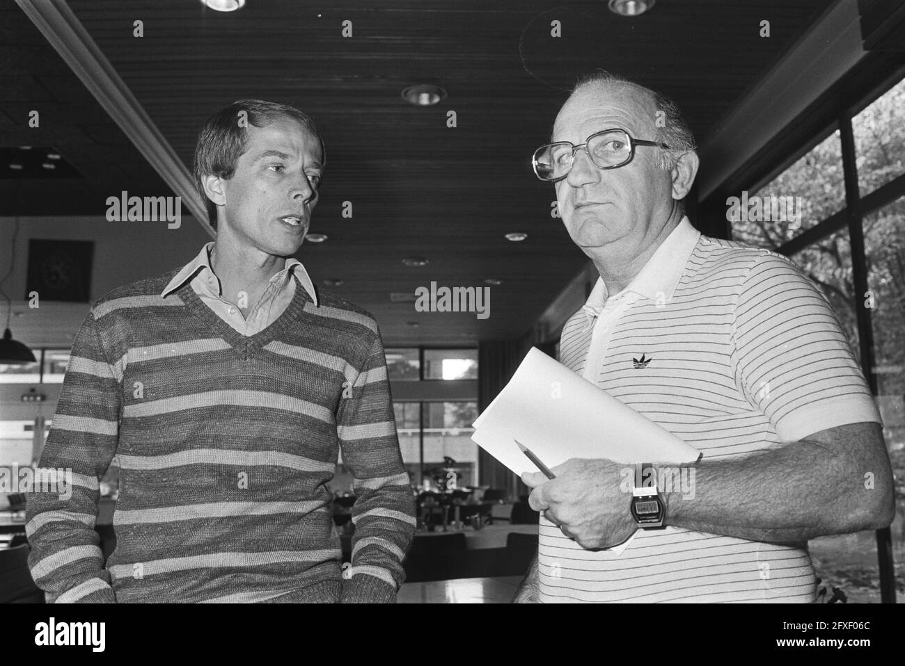 Trainer Rob Baan (l) with national team coach Kees Rijvers, October 27 ...