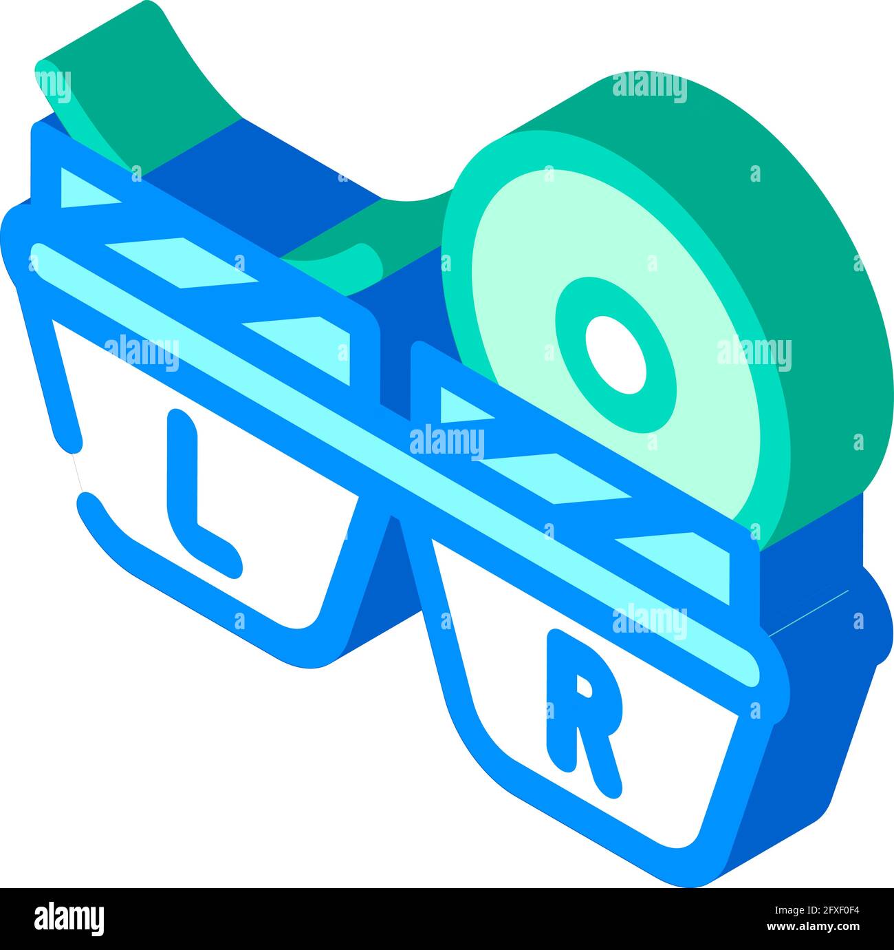 lens container isometric icon vector illustration Stock Vector Image ...