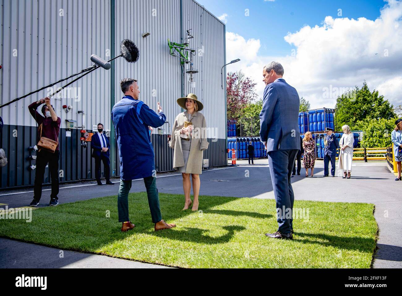 Queen Maxima of The Netherlands visits family company Smit & Zoon on ...