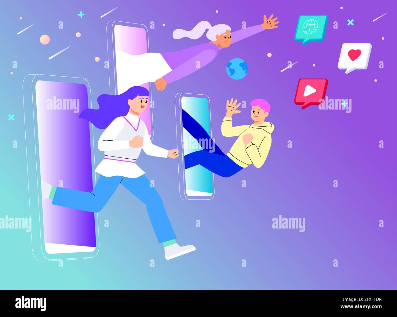 VR virtual world metaverse concept Stock Photo - Alamy