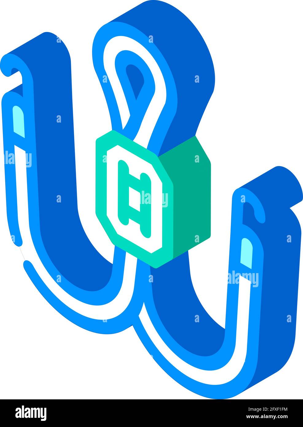 string for glasses isometric icon vector illustration Stock Vector ...