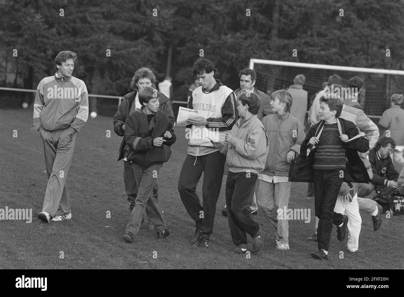 Training Dutch National Football Team in Zeist; Marco van Basten and ...