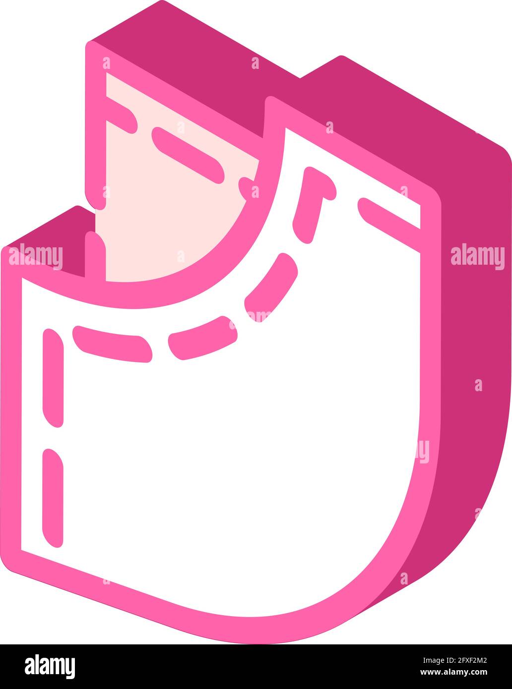 trouser pocket isometric icon vector illustration Stock Vector Image ...